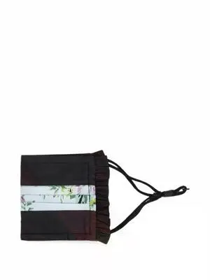 GANNI Floral-print Ruffled Face Mask