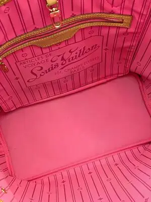 LOUIS VUITTON 2000-2026 Monogram Roses Neverfull Mm Tote Bag