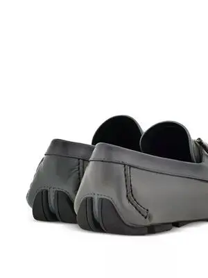 FERRAGAMO Gancini-bit Leather Loafers