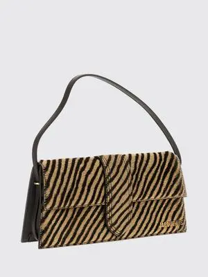 Jacquemus Le Bambino Long Zebra-print Pony-effect Leather Shoulder Bag
