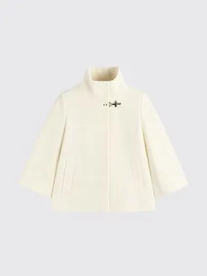FAY Single-breasted Short Coat In Virgin Wool With Toggle Fastening