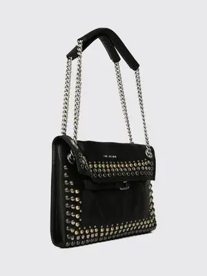 Orciani Venus Studded And Embroidered Calfskin Shoulder Bag