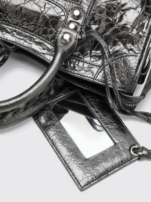 Balenciaga Small Le City Studded Arena Lambskin Handbag
