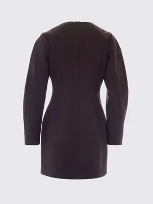 PAROSH P.a.r.o.s.h. Long-sleeved Wool Mini Sheath Dress