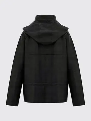 PAROSH P.a.r.o.s.h. Short Lambskin Leather Jacket With Removable Hood