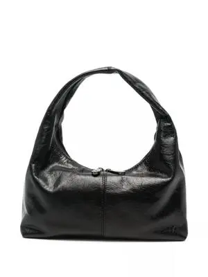 Ash Hazel Crinkled-leather Tote Bag