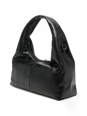 Ash Hazel Crinkled-leather Tote Bag