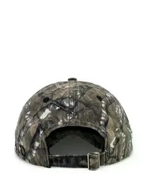 WALD Flag-embroidered Camo Cap - Brown