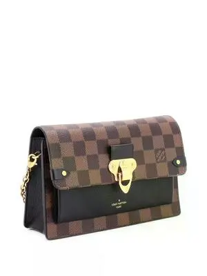 LOUIS VUITTON Vavin Chain Wallet Nm Damier With Leather Crossbody Bag