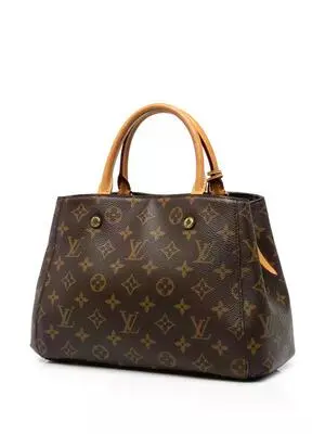 LOUIS VUITTON 2018 Monogram Montaigne Mm Satchel - Brown