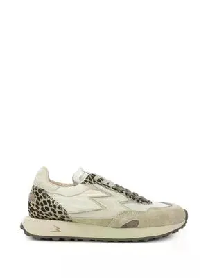 MOA CONCEPT Leopard-print Panelled Sneakers - Neutrals