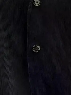 LARDINI Corduroy-texture Single-breasted Blazer