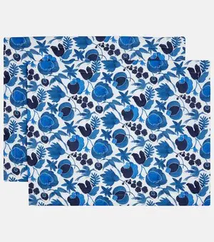 La DoubleJ Wildbird Set Of 2 Placemats - Multicoloured