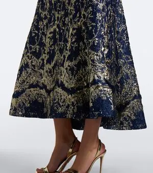 Simkhai Claravelle Belted Jacquard Cocktail Dress