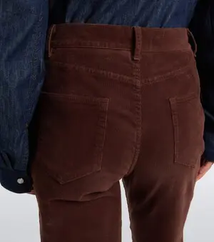 NILI LOTAN Joan Cotton-blend Corduroy Straight Pants
