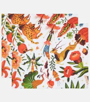La DoubleJ Jungle Book Set Of 2 Placemats - Multicoloured