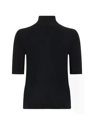 Max Mara High-neck Short-sleeve Sweater