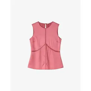 JOSEPH Hebe Silk Tank Top - Pomegranate