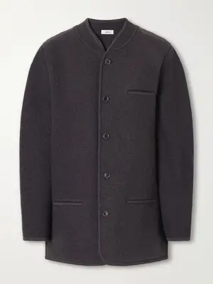 RIER Walker Felted Wool-fleece Jacket - Brown