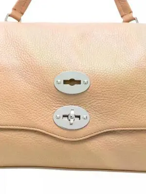 ZANELLATO Small Postina Leather Clutch Bag