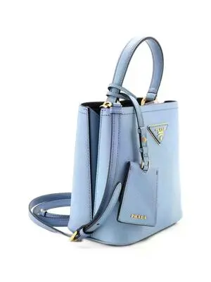 Prada Panier Saffiano Leather Small Bucket Bag