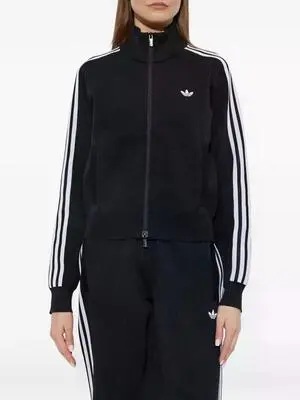 Adidas Logo-embroidered Side-stripe Sweatshirt