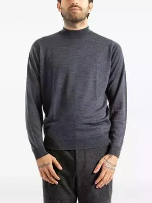 John Smedley Turtle-neck Jumper - Grey