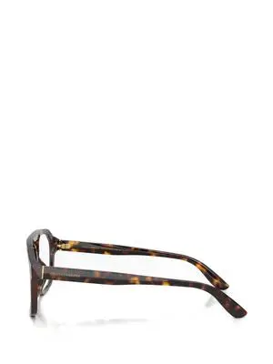 Dolce & Gabbana Tortoiseshell-effect Pilot-frame Glasses