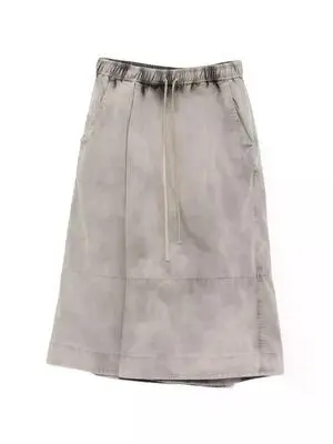 JULIUS Faded-effect Drawstring Shorts - Grey