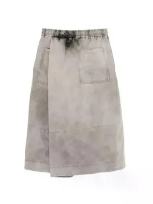 JULIUS Faded-effect Drawstring Shorts