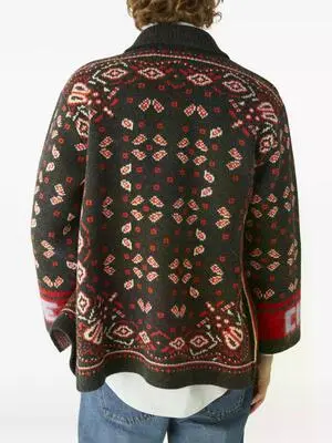 Giada Benincasa Soho Intarsia-knit Cardigan