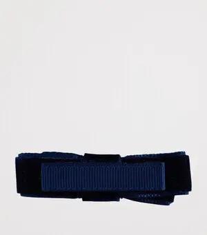 Trotters Small Velvet Bow Hair Clip