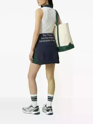 Sporty & Rich Fanny Src Logo-embroidered Sleeveless Polo Top