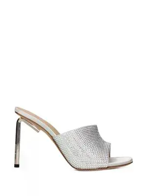 Off-White Crystal-embellished Satin Sandals