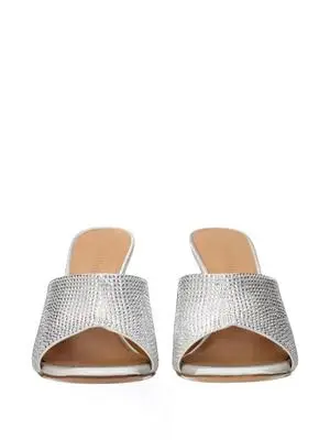 Off-White Crystal-embellished Satin Sandals