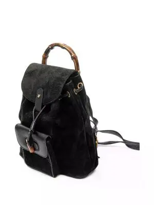 Gucci Mini Bamboo Suede Backpack