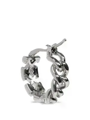 Off-White Arrows Curb-link Single Earring - Silver