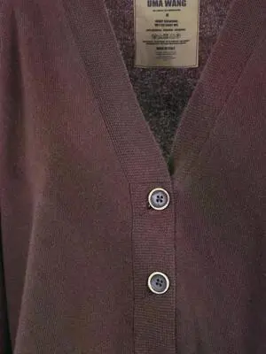UMA WANG Fine-knit V-neck Cashmere Cardigan