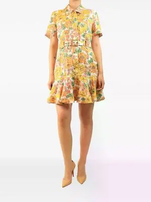 Zimmermann Floral-print Belted Dress