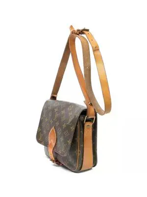 LOUIS VUITTON Mm Cartouchiere Monogram Crossbody Bag - Brown