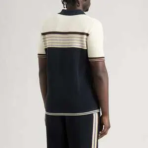 Casablanca Cafe Stripe Polo Shirt