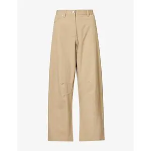 Samsøe Samsøe Saharpo Curve-fit Cotton-blend Trousers