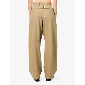 Samsøe Samsøe Saharpo Curve-fit Cotton-blend Trousers