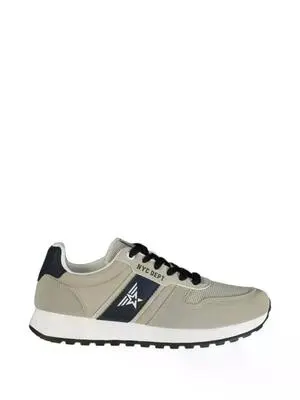 AVIREX Logo-print Panelled Sneakers - Neutrals