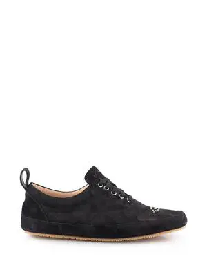 MIRIAL Martin Stud-embellished Suede Sneakers - Black