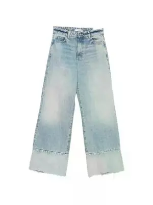 ICON DENIM LOS ANGELES Wide-leg Raw-cut Jeans