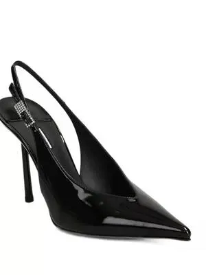 LE SILLA Clivage Crystal-embellished Slingback Pumps