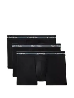 Calvin Klein Logo-waistband Boxers - Black