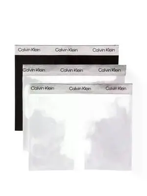 Calvin Klein Logo-waistband Cotton Boxers - Black