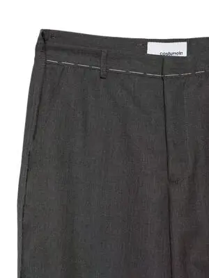 COSTUMEIN Contrast-stitch Straight-leg Trousers